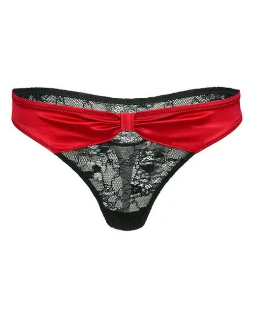 ADORE ME Eira Thong Panties - Dark Red