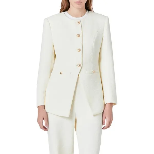 Endless Rose Tweed Jacket - Cream