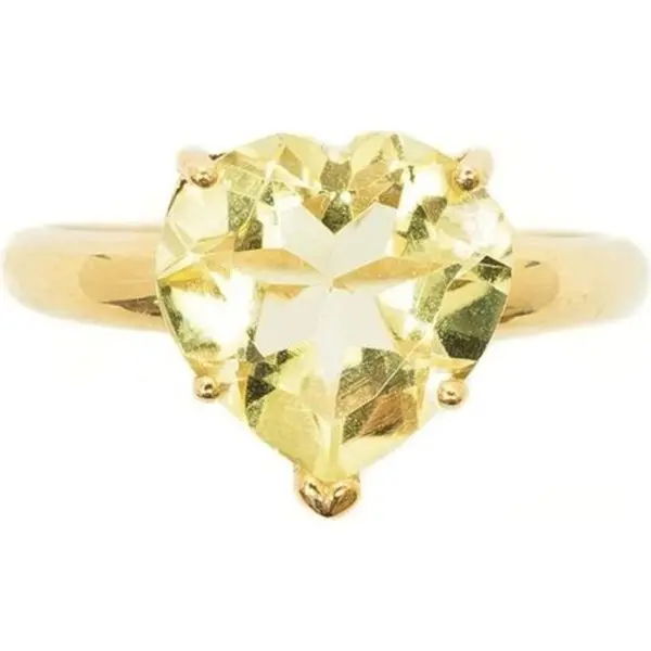 Fry Powers Heart Ring - Lemon Citrine