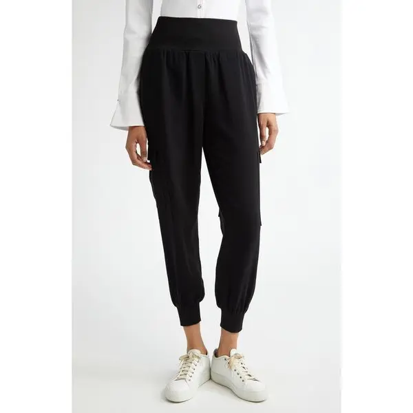 Cinq À Sept Giles Crepe Cargo Pants - Black
