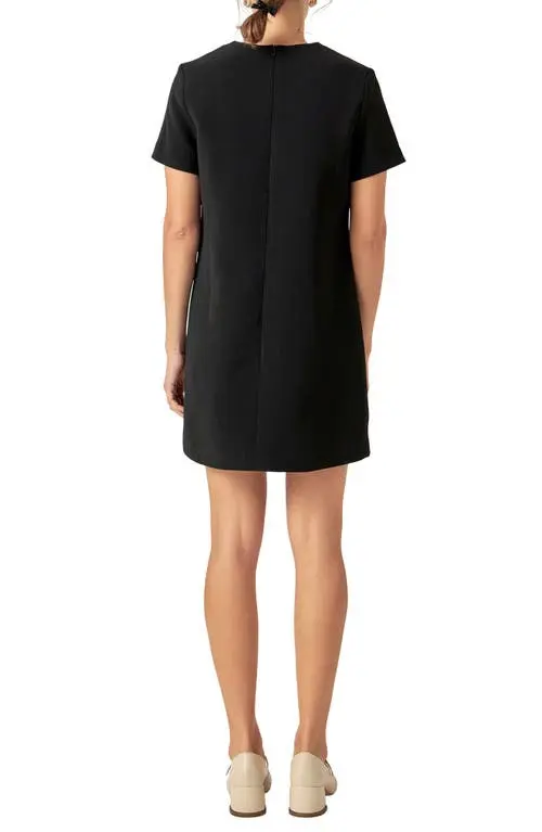 English Factory Bow T-shirt Mini Dress