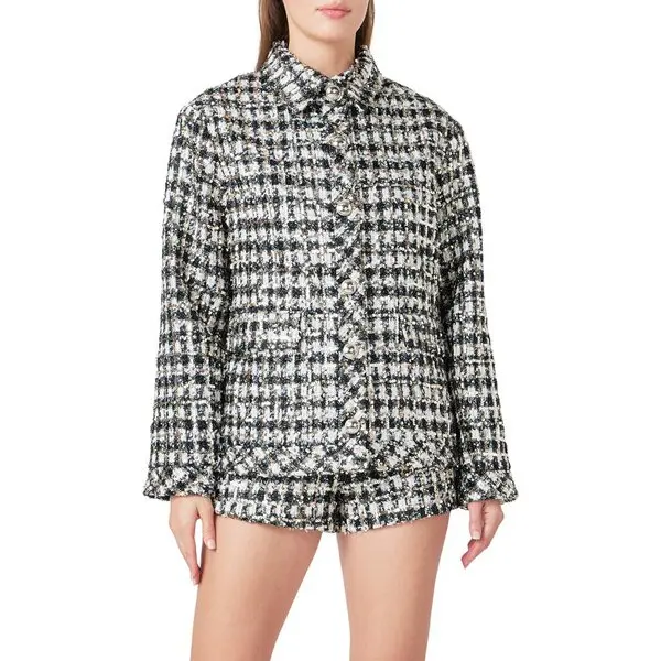Endless Rose Sequin Check Jacket