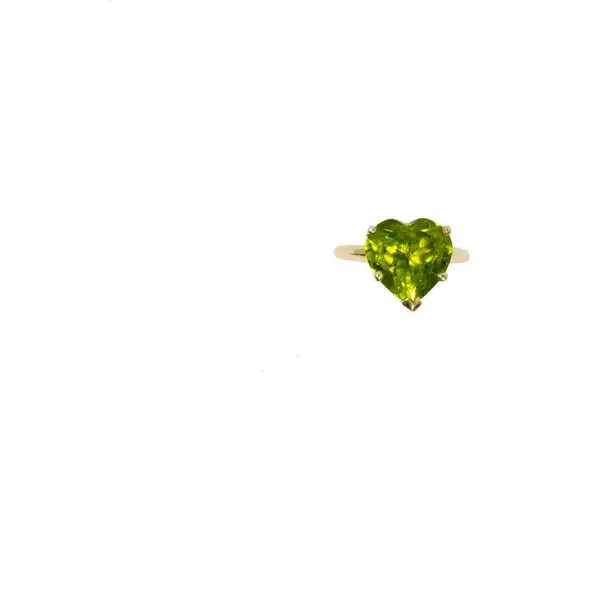 Fry Powers Heart Ring - Green Peridot