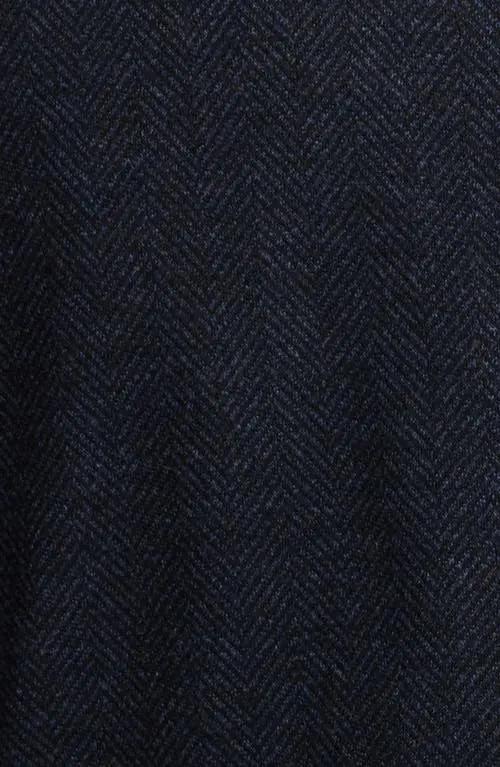 GRUNER 1949 Alfi Herringbone Knit Sport Coat - Navy