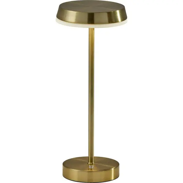 ADESSO Tommy Cordless Led Lamp - Antique Brass