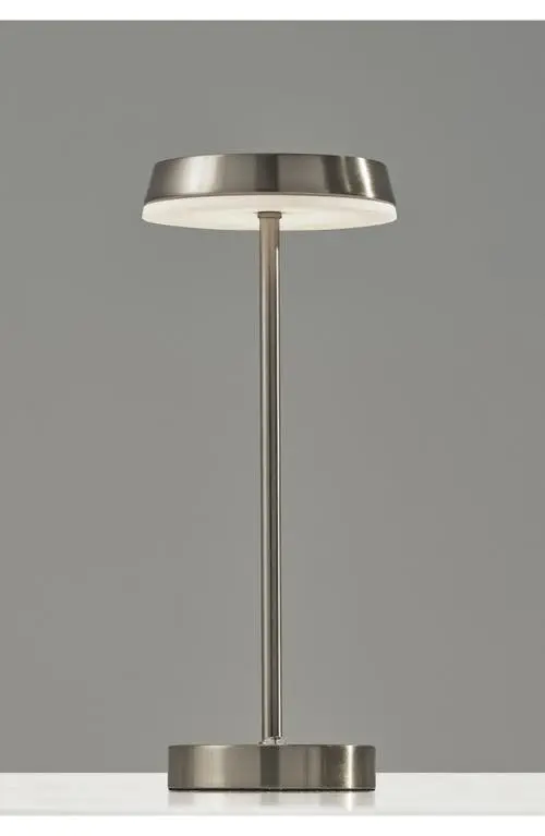ADESSO Tommy Cordless Led Lamp - Brushed Steel