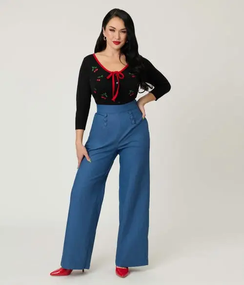 Unique Vintage 1940s Ginger Pants