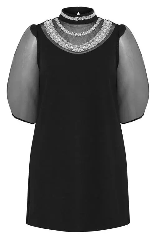 City Chic Phoenix Embellished Cocktail Dress
