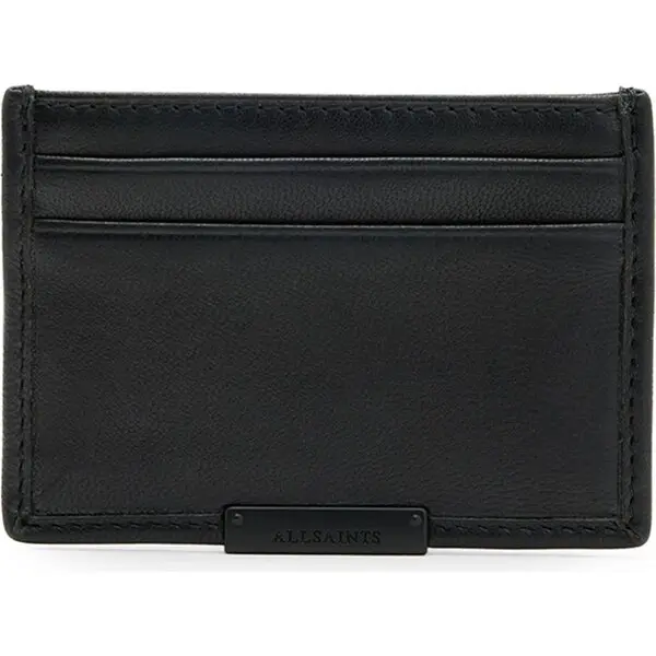 ALLSAINTS Dove Leather Cardholder - Black