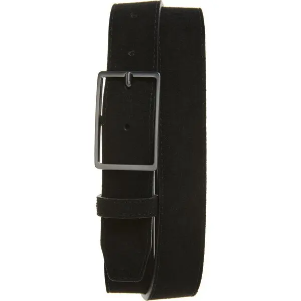 Nordstrom Easton Suede Belt - Black