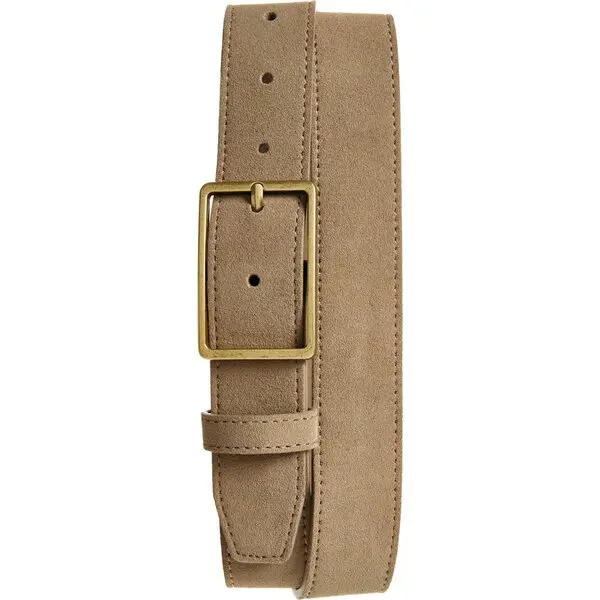 Nordstrom Easton Suede Belt - Taupe