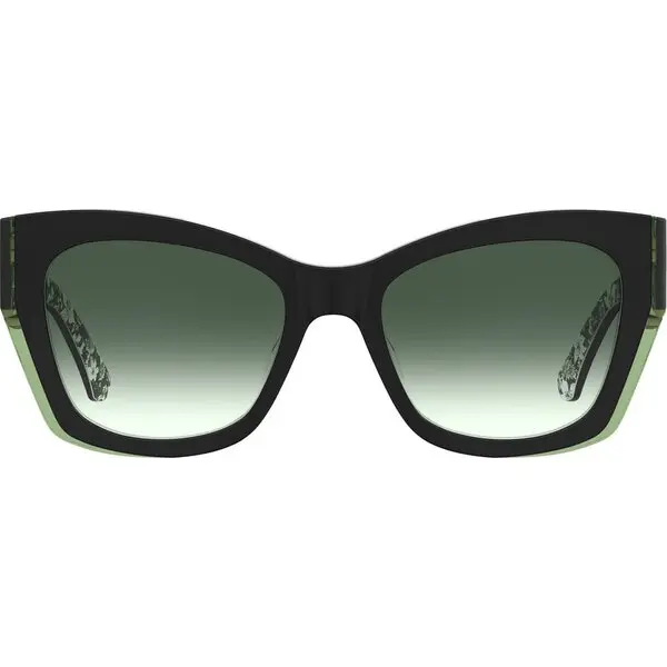 Kate Spade New York Jayda 53mm Gradient Cat Eye Sunglasses - Green/ Green Shaded
