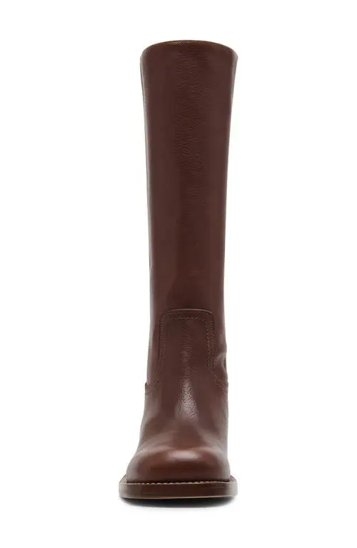 Steve Madden Riggs Knee High Boots - Rust Leather