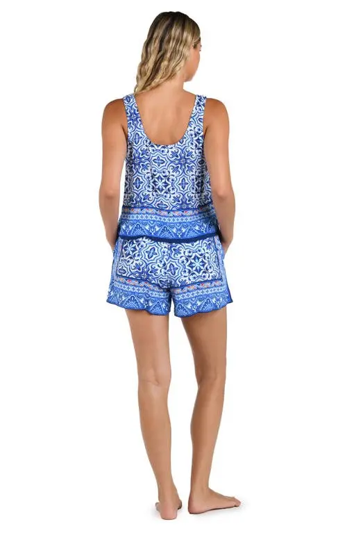 La Blanca Alboran Printed Cover-up Shorts