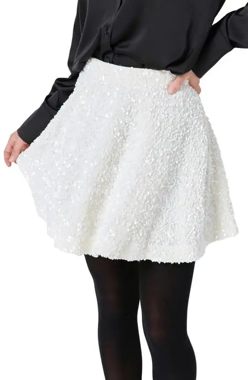 Endless Rose Sequin Mini Flared Skirt