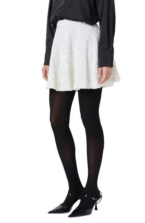 Endless Rose Sequin Mini Flared Skirt
