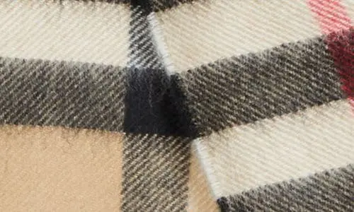 Burberry Check Cashmere Scarf - Camel