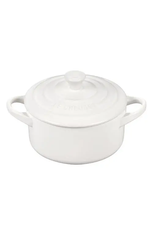 LE CREUSET Mini Round Cocotte - White