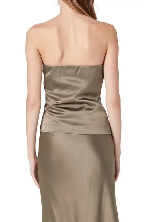 Endless Rose Strapless Satin Top