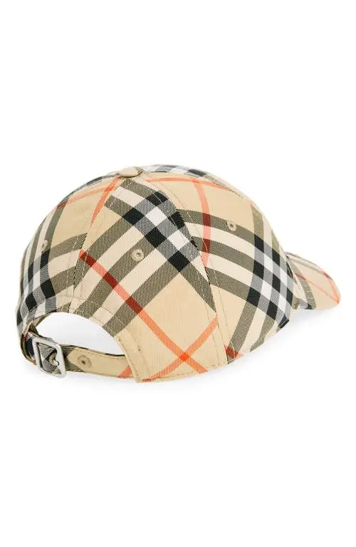 Burberry Ekd Archive Check Baseball Cap