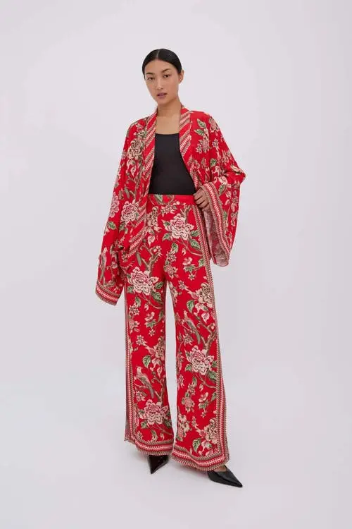 RAISHMA Hallie Kimono - Red