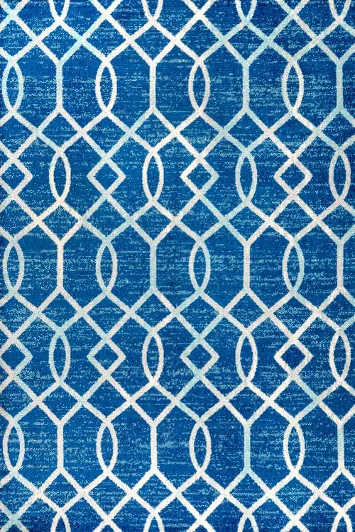 JONATHAN Y Asilah Ogee Fretwork Area Rug - Blue/gray