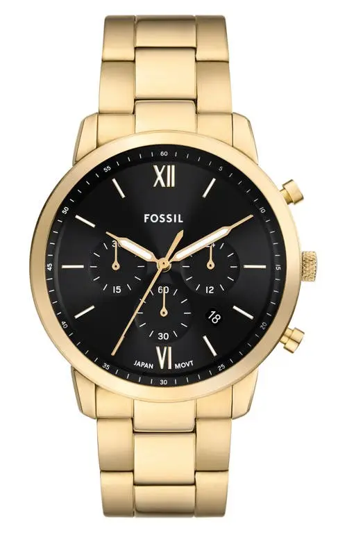 Fossil Neutra Chronograph Bracelet Watch - Gold