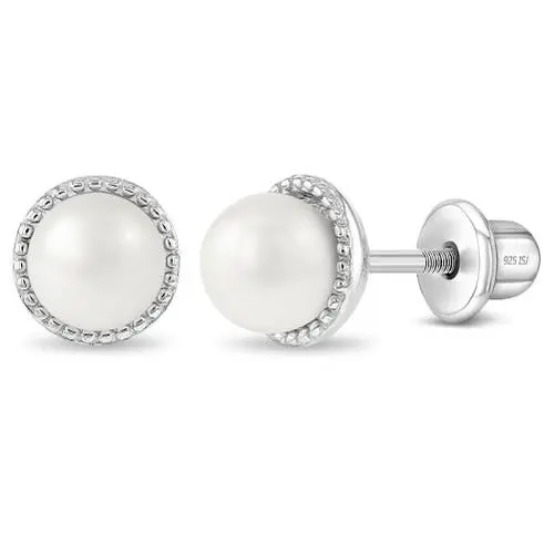 IN SEASON JEWELRY Simulated Pearl Stud Earrings - White