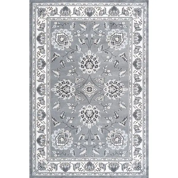 JONATHAN Y Cherie French Cottage Area Rug - Gray/cream