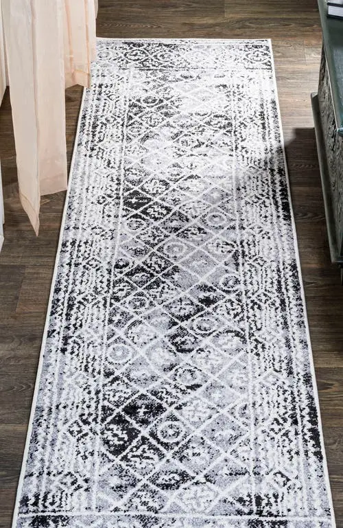 JONATHAN Y Iften Moroccan Geometric Distressed Area Rug