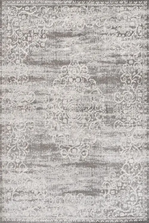 JONATHAN Y Minori Filigree Medallion Area Rug - Light Gray/cream