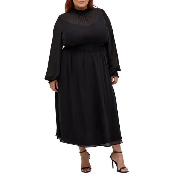 City Chic Portobello Rd Maxi Dress In Black - 60% Off | Editorialist