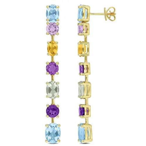 JULIANNA B. 14k Multi-stone Dangle Earrings - Yellow Gold