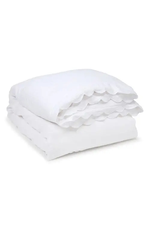 POM POM AT HOME Kelly Linen Duvet Cover - White