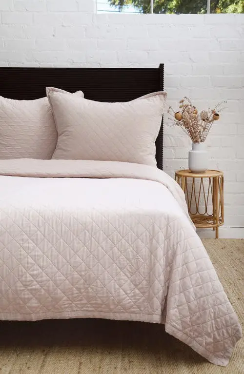 POM POM AT HOME Monaco 300-thread Count Sateen Coverlet - Sand