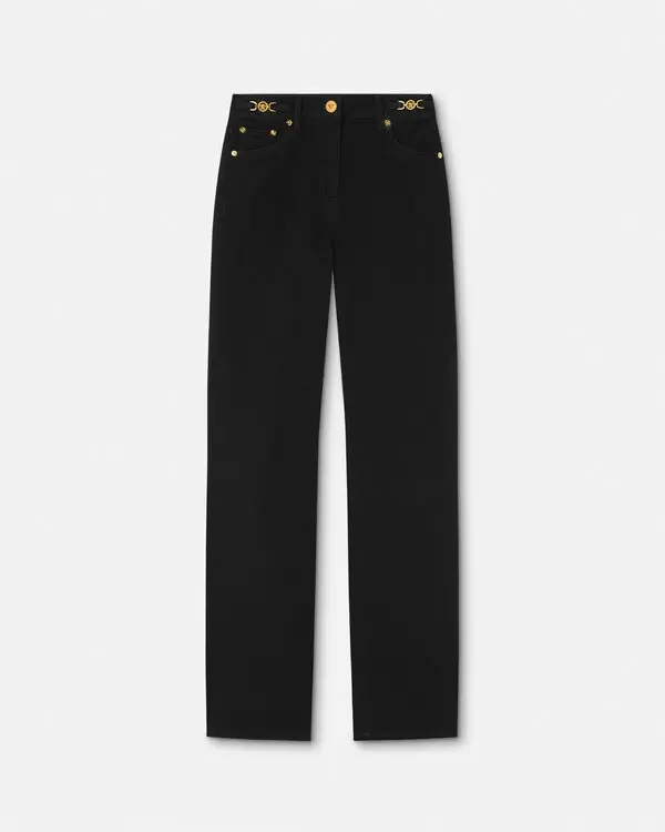 Versace Medusa '95 Straight Leg Jeans - Black