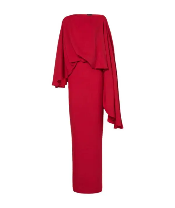 TALLER MARMO Eolia Crêpe Cady Gown - Red