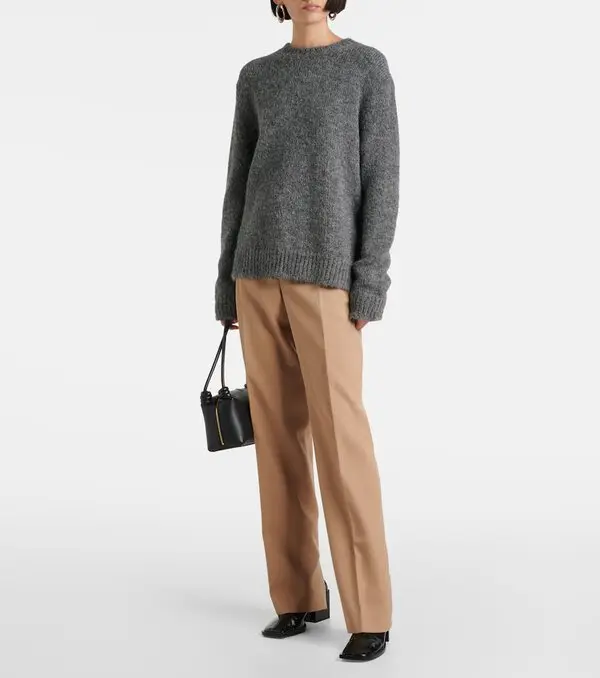 JIL SANDER Slim Fit Wool Trousers