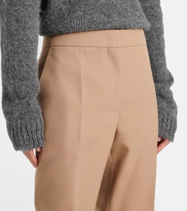 JIL SANDER Slim Fit Wool Trousers