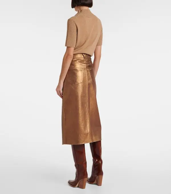 Victoria Beckham Denim Midi Skirt
