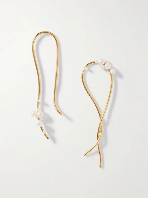 Completedworks Wild Relatives Vermeil Pearl Earrings - Gold