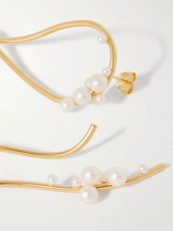 Completedworks Wild Relatives Vermeil Pearl Earrings