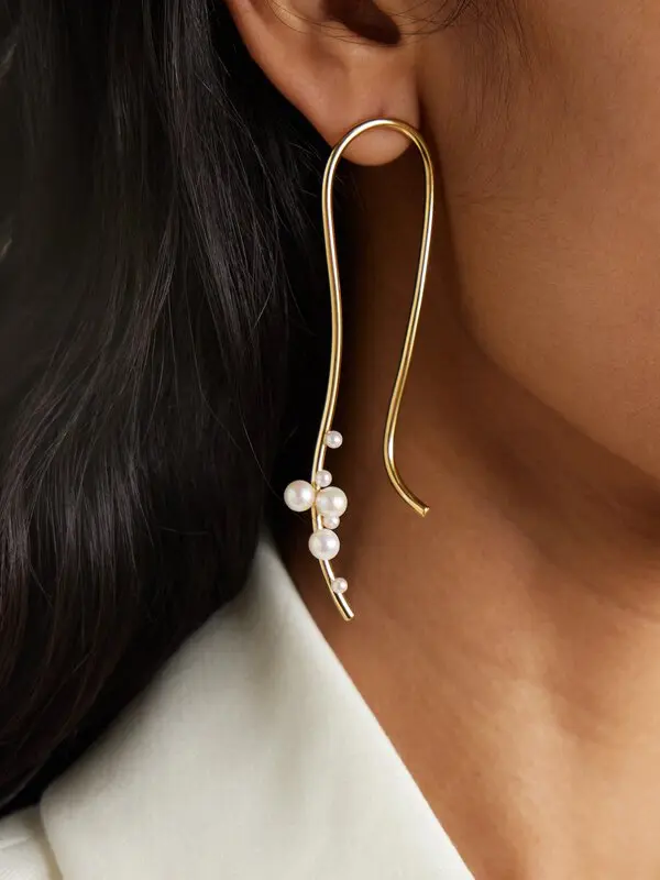 Completedworks Wild Relatives Vermeil Pearl Earrings