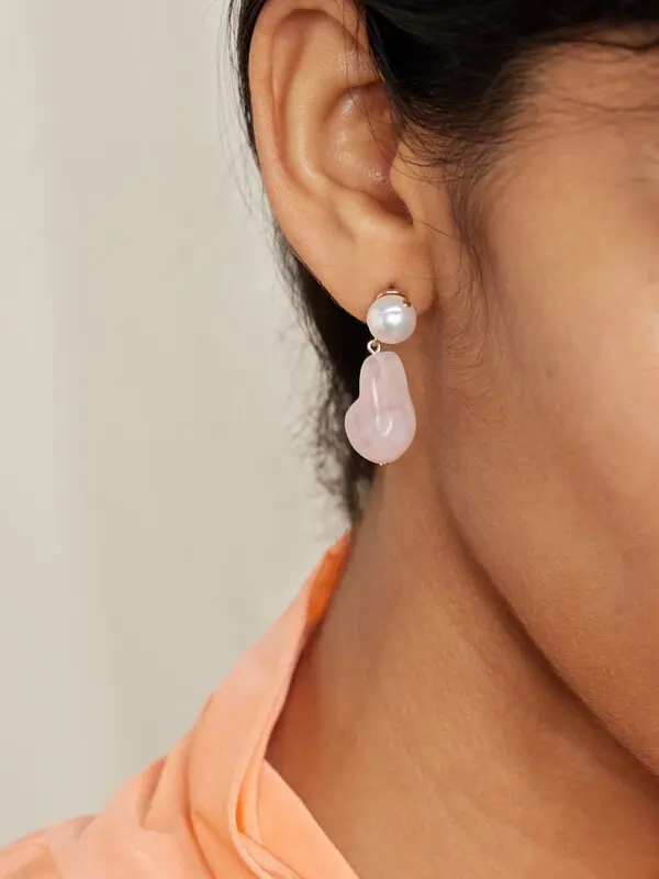 Completedworks Nebula Gold Vermeil, Pearl And Resin Earrings