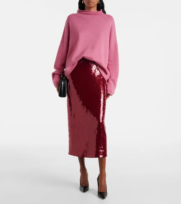 Veronica Beard Koa Sequined Pencil Skirt