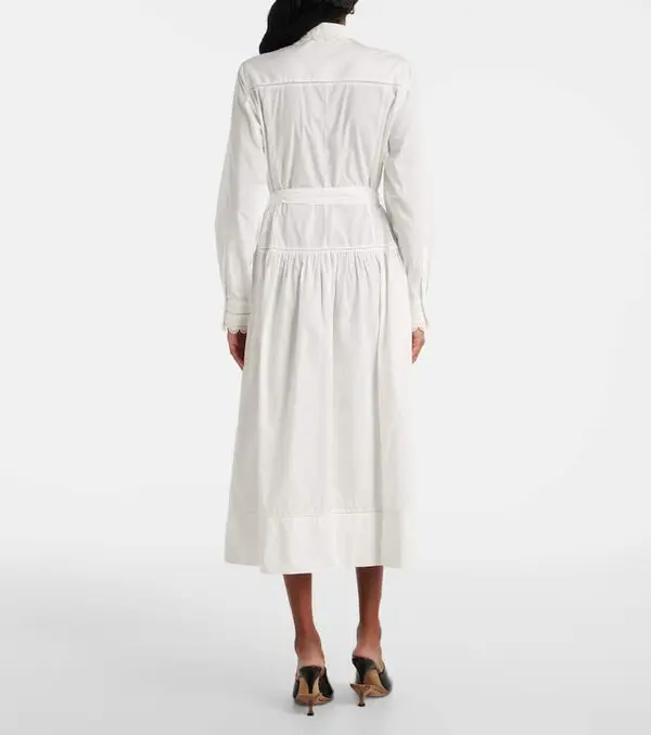 Ulla Johnson Belted Cotton Shirt Dress