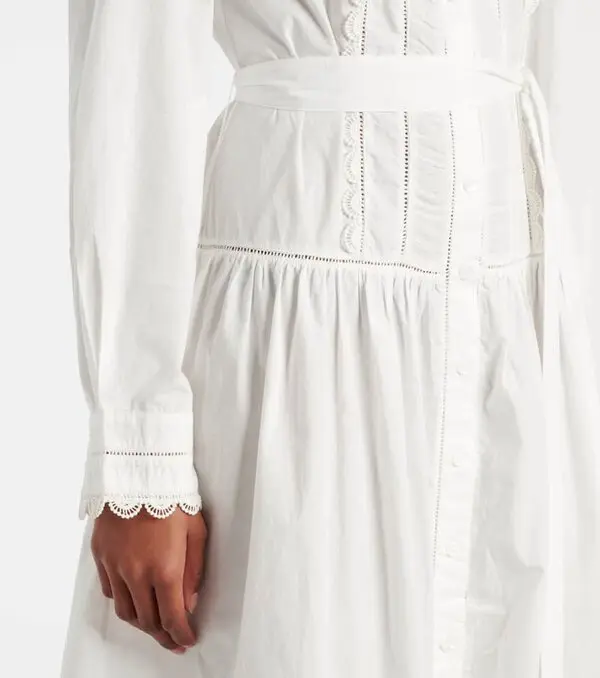 Ulla Johnson Belted Cotton Shirt Dress