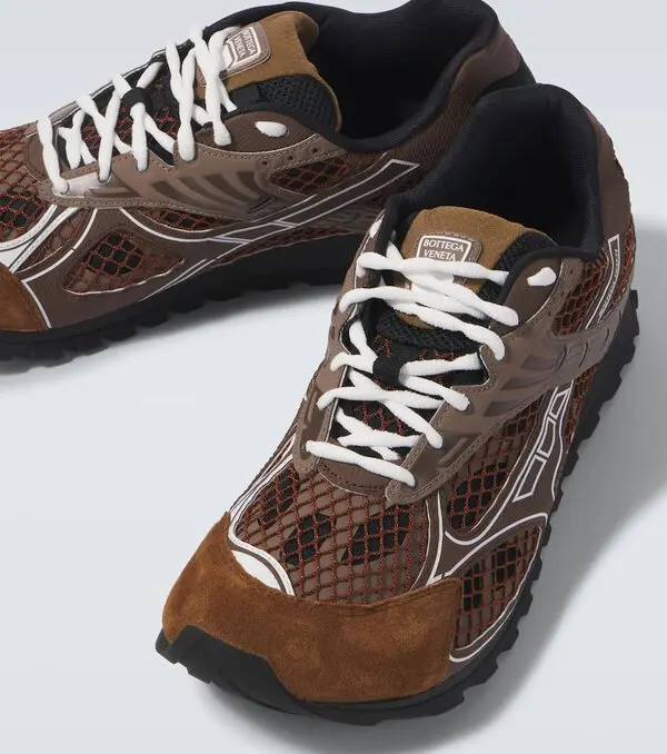 Bottega Veneta Orbit Suede-trimmed Sneakers