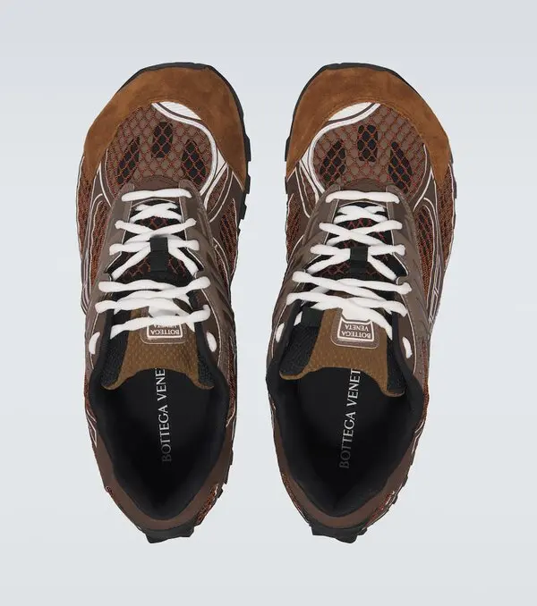 Bottega Veneta Orbit Suede-trimmed Sneakers