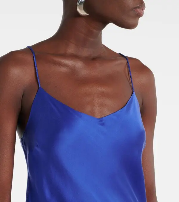 Asceno Lyon Silk Charmeuse Slip Dress